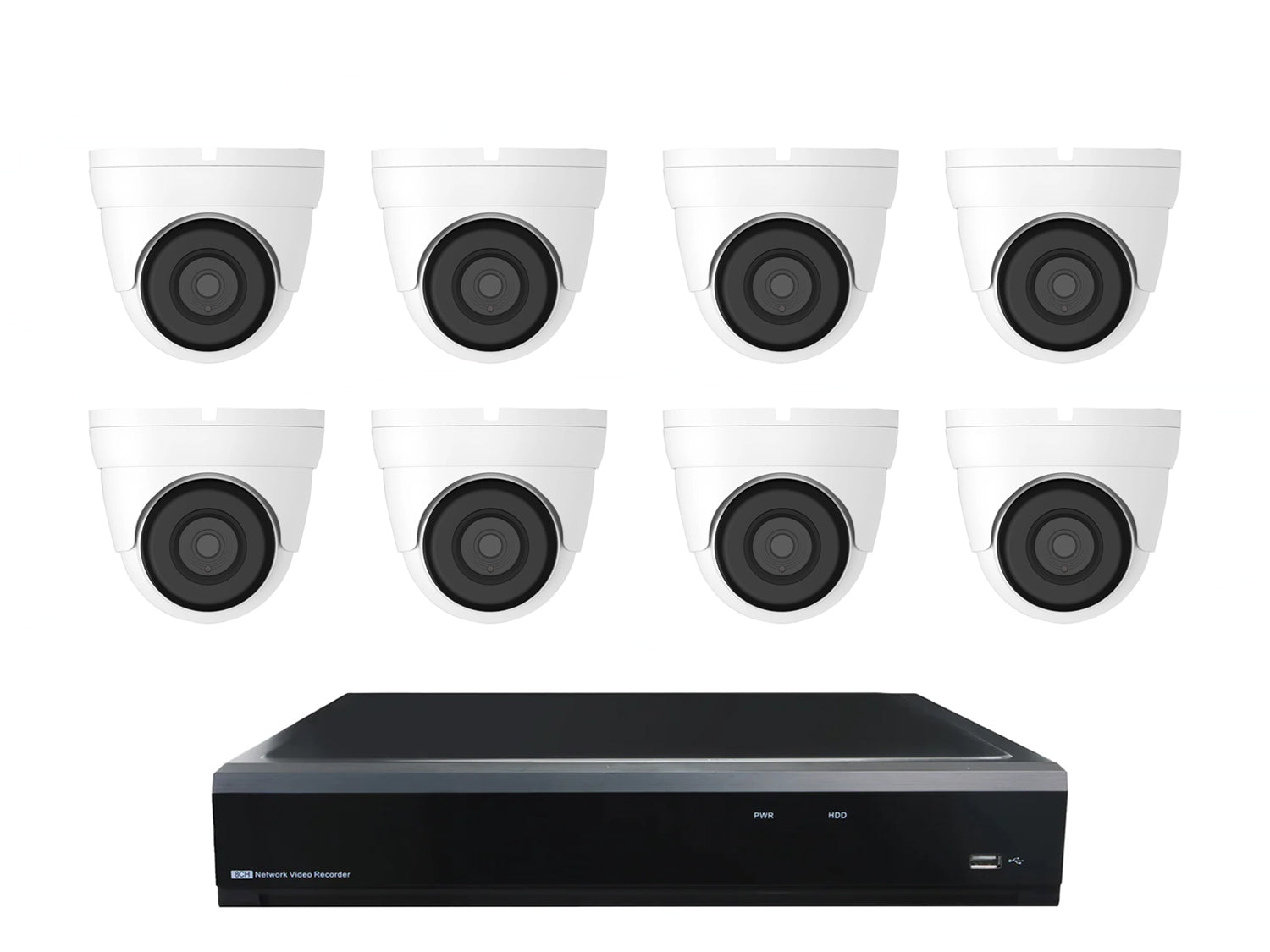 Gamut 5MP HD-TVI 8 Turret Camera CCTV System